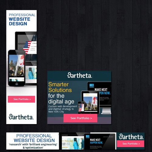 Compelling Banner Ads for Web Development Company | Banner ad contest