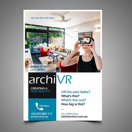 Virtual Reality Sales Package | Postcard, flyer or print contest