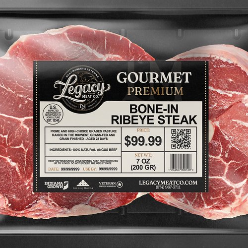 Designs | Premium Meat Package Label | Product label contest