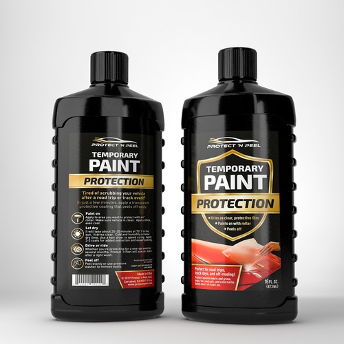 Label for breakthrough paint protection for auto industry | Product ...