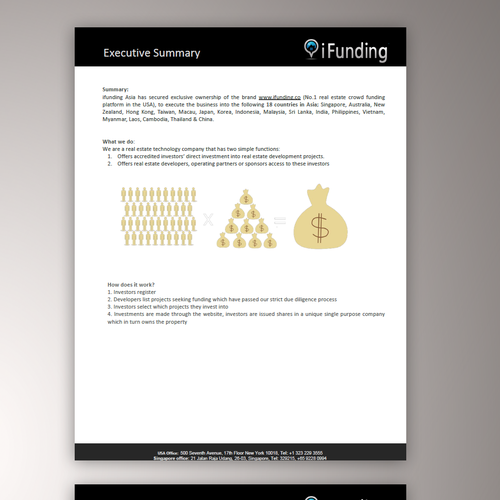 Create a PPT for new business to secure 1st round of financing | Other ...