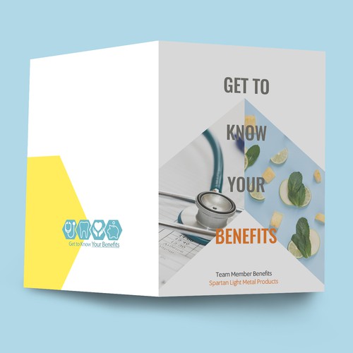 Design of front and back cover for employee benefits booklet | Book ...