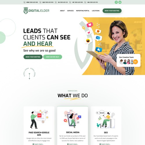 Designs | Digital Marketing Website Redesign - Inspiring / Modern ...