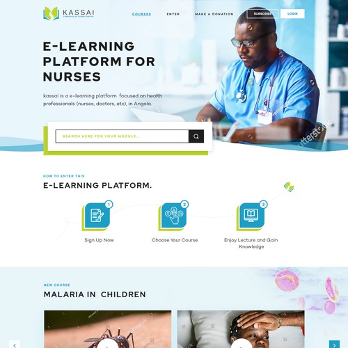 Designs | 2 pages for e-Learning platform | Web page design contest