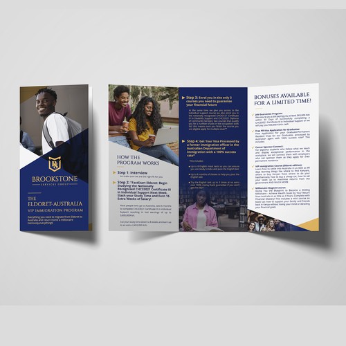 Designs | Design Trifold Pamphlet for Premium Education/Immigration ...