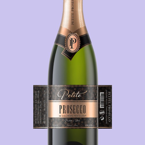 Low Calorie Prosecco | Product label contest