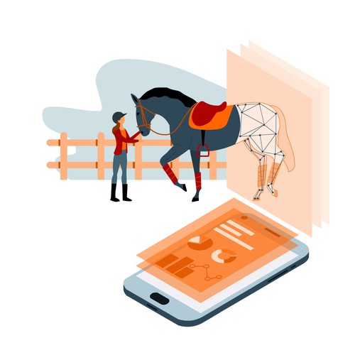 Designs | Saas Landing Page Header Illustration for Equestrian ...