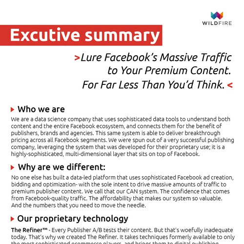 digital agency executive summary | Poster contest