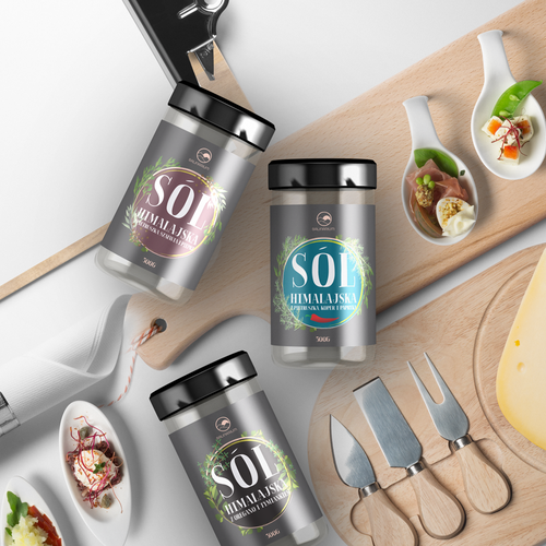 Himalayan salt mixture label for spices company | Product label contest