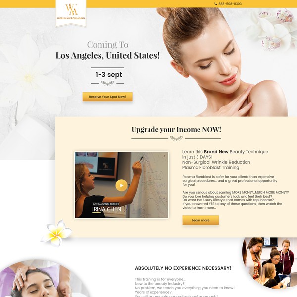 Redesign a b2b massage frontpage | Landing page design contest | 99designs