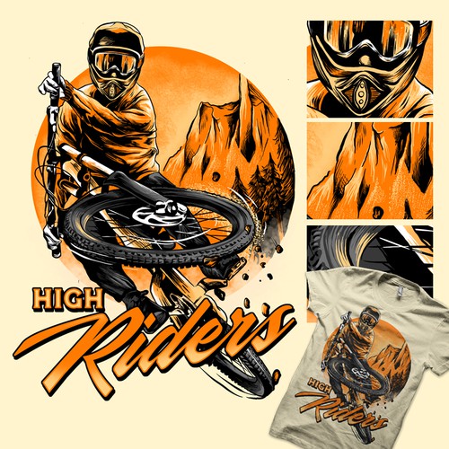 HIGH RIDERS neeeds a powerful tshirt design | T-shirt contest