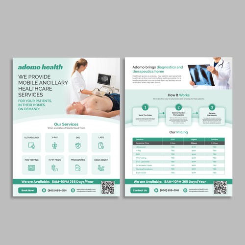 Designs | Design a beautiful one-pager for a health tech startup ...