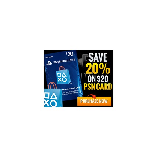 Create Playstation Network $20 Card Banners | Banner ad contest