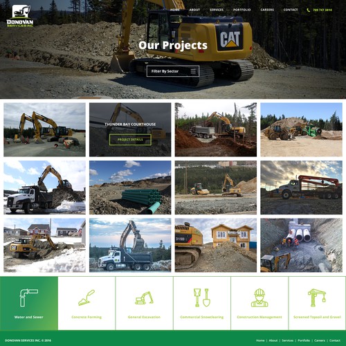 Designs | Create a mobile friendly website for an excavation and ...