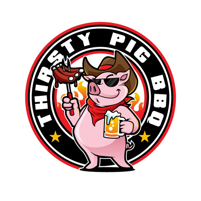 Thirsty Pig BBQ | Logo & business card contest