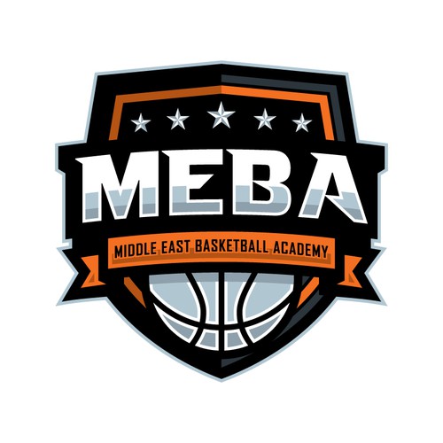 Design a powerful basketball logo for the Middle East Basketball ...
