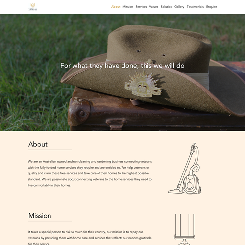 Designs | Veteran Home Solutions | Web page design contest