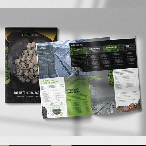 Designs | Product Brochure (Fortistone IBA Aggregate) | Brochure contest