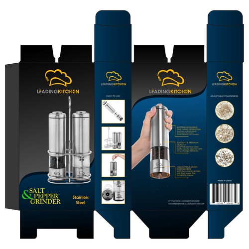 Design an Eye-catching Packaging for a Salt and Pepper Grinder Set ...