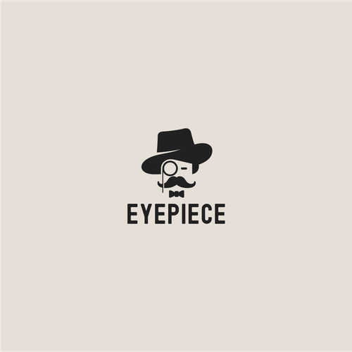 Designs | vintage logo of historical monocle/mustache man head | Logo ...