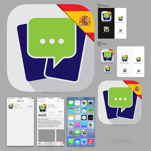 Language learning app | Icon or button contest