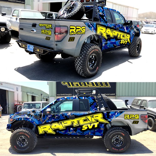 Design an awesome Car Wrap for a Ford Raptor | Car, truck or van wrap ...