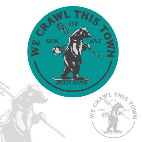 Designs | We Crawl this Town | Logo design contest