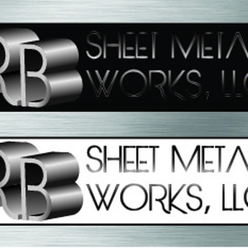 Create a sheet metal logo with company name. RB Sheet Metal Works, LLC ...