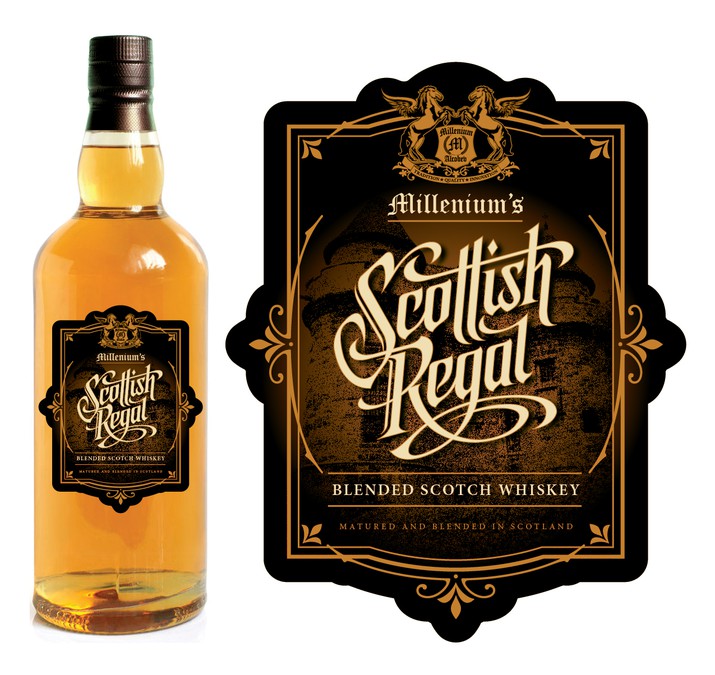 Scotch Whisky Label oozing with Regality | Product label contest