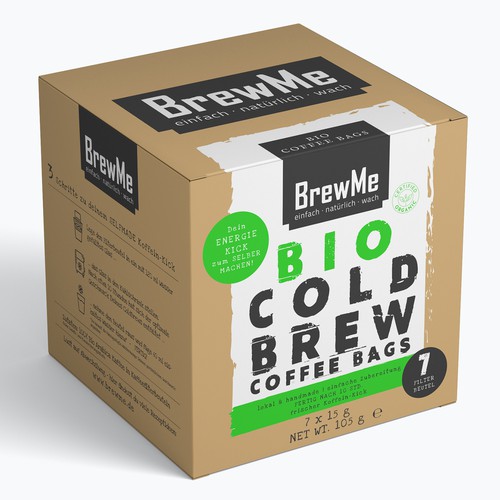 Designs | Packaging Design for Cold Brew Coffee Bags | Product ...