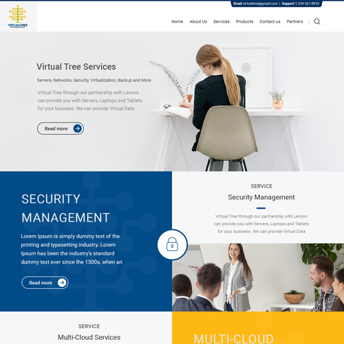 Virtual Tree Redesign | Web page design contest