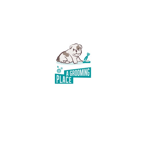 Create a captivating Dog Grooming logo that's cute, memorable, and will ...