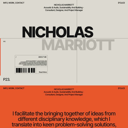 Designs | nicholas marriott | Web page design contest