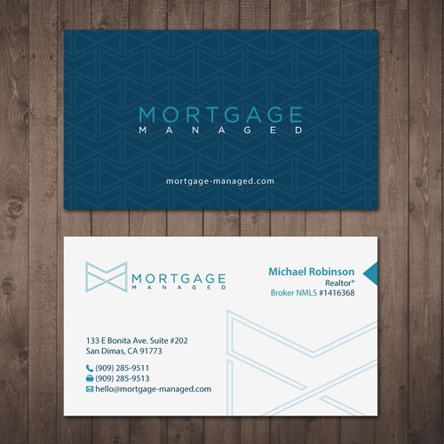 Business card design for Mortgage Company-creative liberties welcome ...