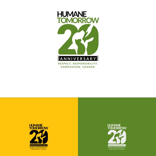 Humane Tomorrow - 20th Anniversary Logo | Logo design contest