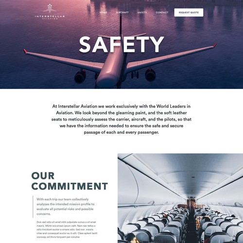 Designs | Celebrity Private Jet Company needs new website | Web page ...