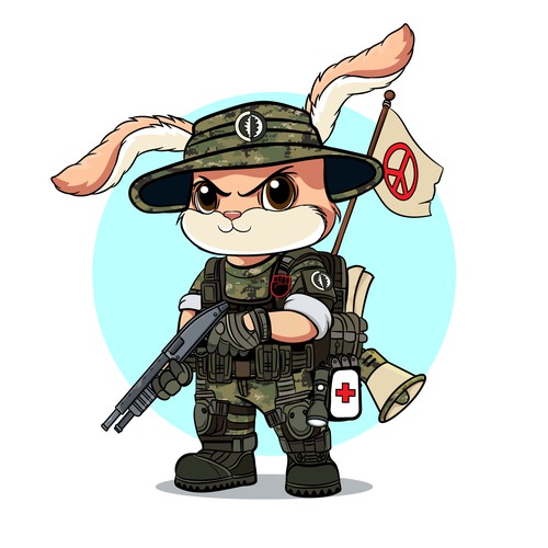 Designs | The Rabbits Got the Gun! Mascot/Caricature - Help us fight ...