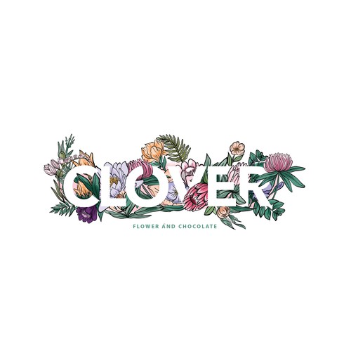 Designs | Flowers and chocolate shop logo and pattern | Logo design contest