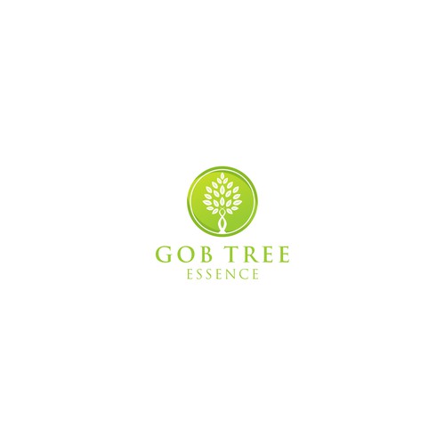 Logo for a stylish, natural beauty product called Gob Tree Essence ...