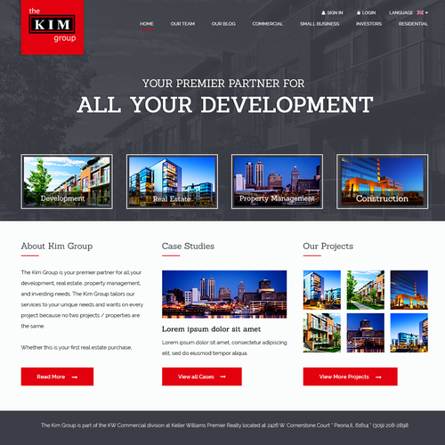 Create innovative, edgy web design for TKG! | Web page design contest