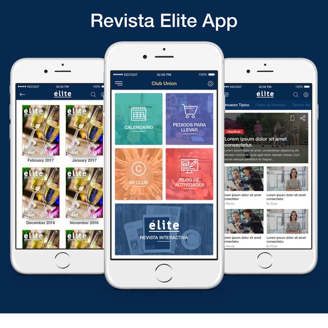 Digital Magazine design - look and feel | App design contest