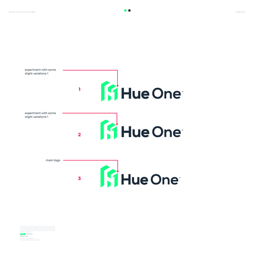 Designs | Modern Logo & Styleguide for Hue One | Logo & brand guide contest