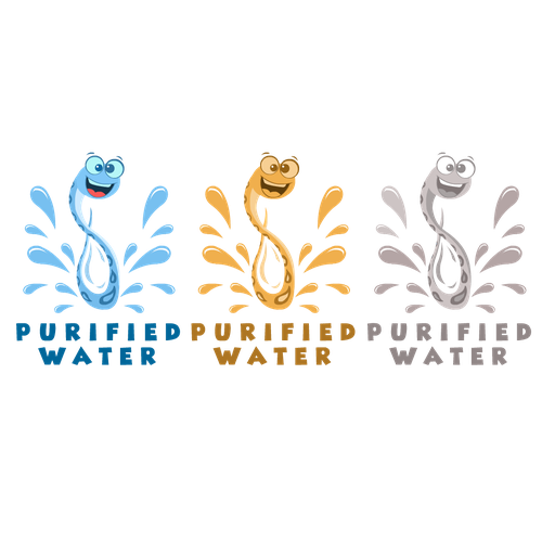 Playful and Cartoony Bottled Water Logo | Logo design contest