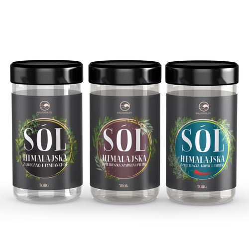 Himalayan salt mixture label for spices company | Product label contest