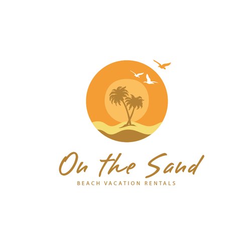 Create a modern beach logo for On-The-Sand vacation rentals | Logo ...