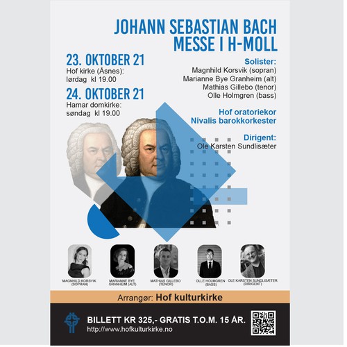 Designs | Poster for a choir concert performing Bach's Mass in B minor ...