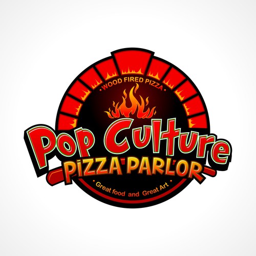 Create Logo for Wood fired pizza parlor and bar that will have pop art ...