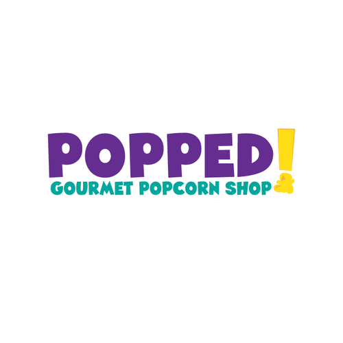 POPPED! a gourmet popcorn store logo. | Logo design contest