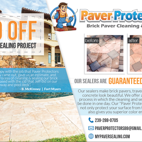 Half Page Ad for Paver Protectors | Other business or advertising contest