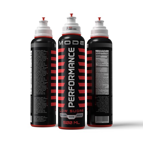 Designs | Performance Drink | Product label contest
